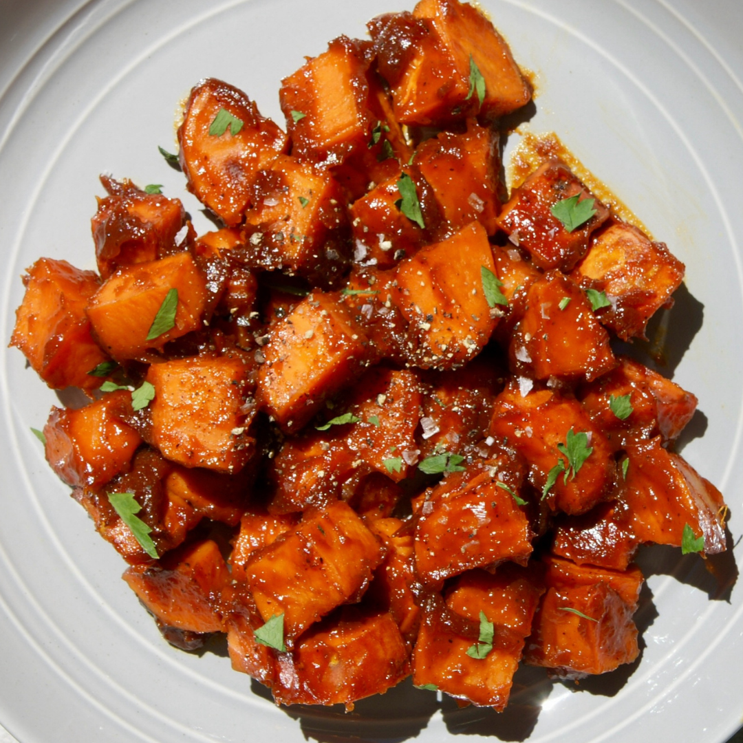 Moppin' BBQ Sauce Sweet Potatoes – Cookwell & Company